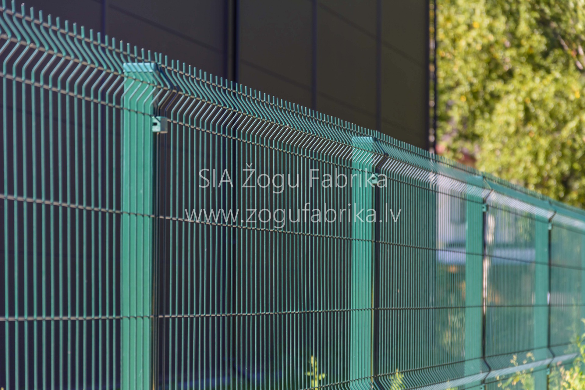 3D Paneļu žogs H 1,53 m, 4 mm, ZN+RAL6005/7016/8017 - Žogu Fabrika
